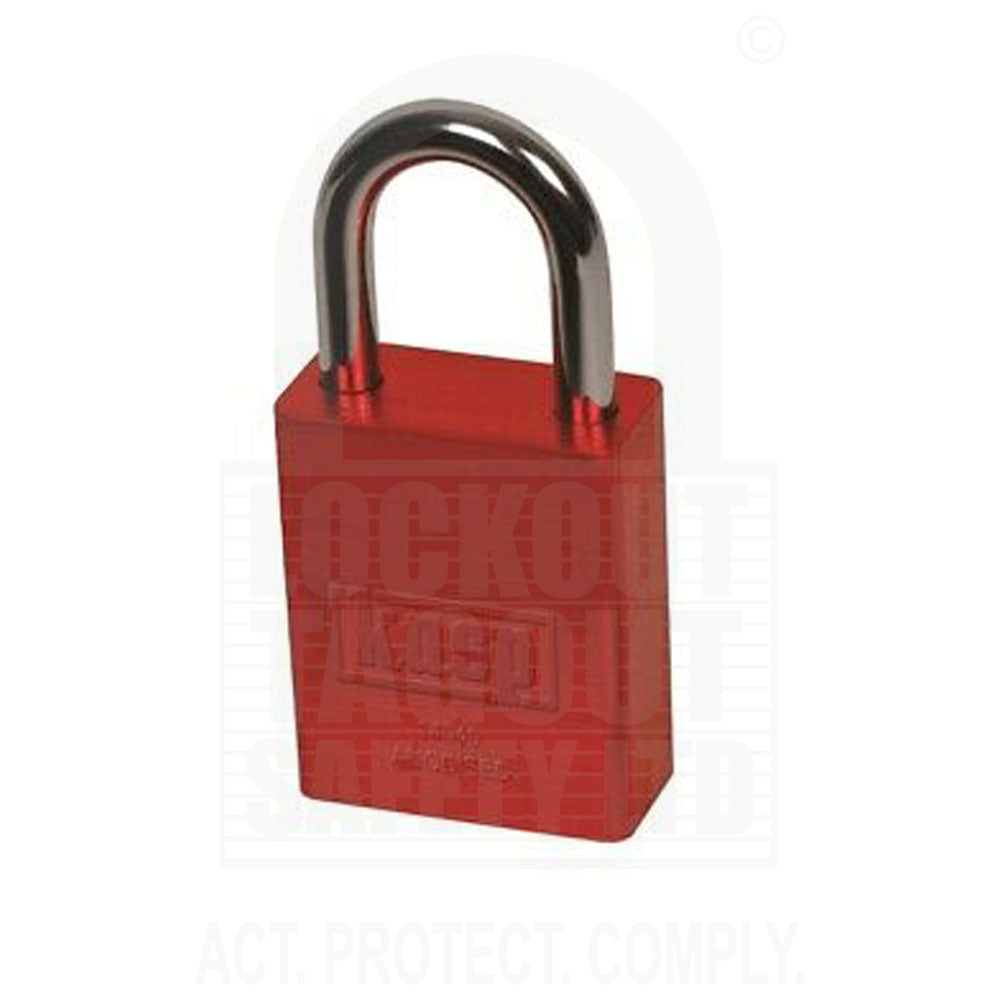 Kasp K14040REDD Solid Aluminium Padlock – Lockout Tagout Safety Ltd