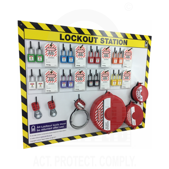 MULT-STAT Multiple Worker Lockout Station – Lockout Tagout Safety Ltd